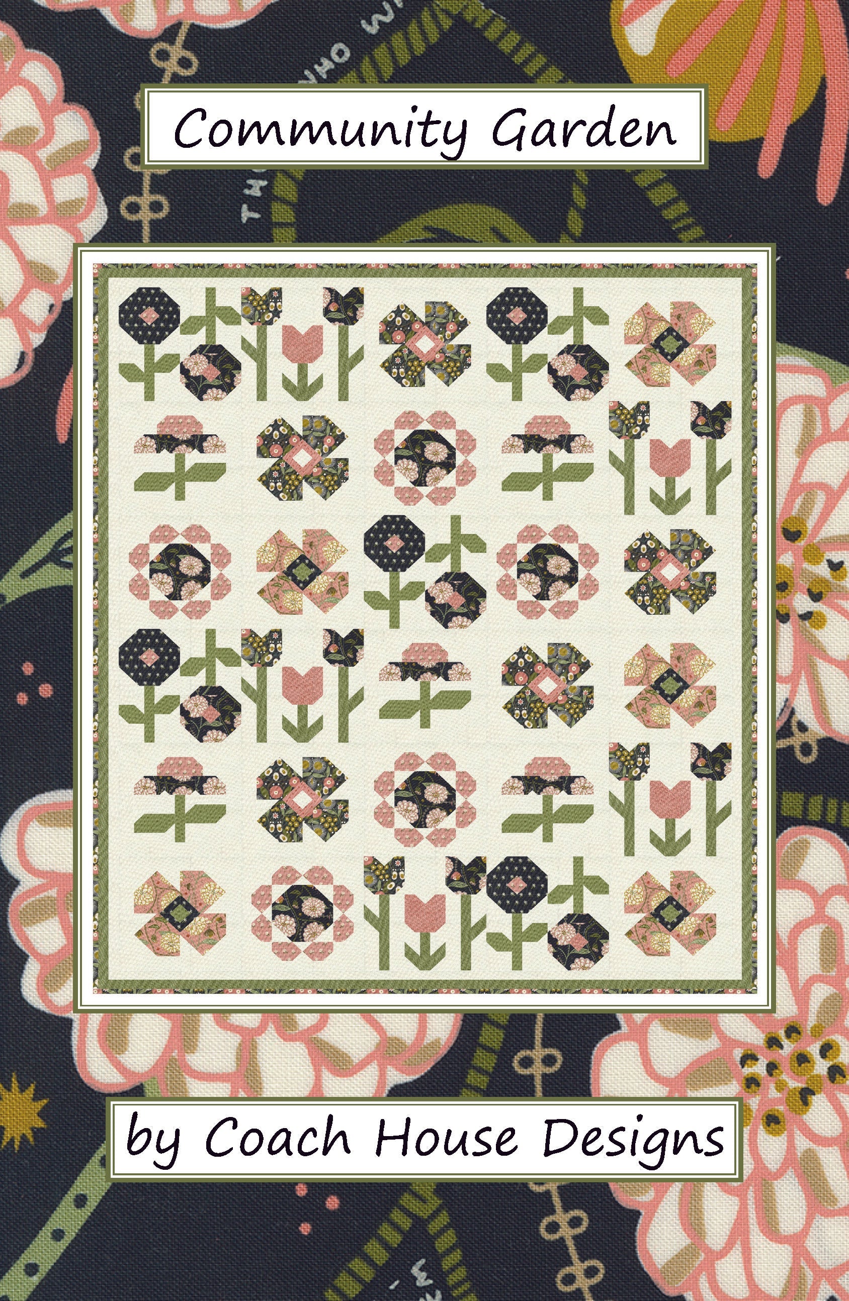 Community Garden Downloadable PDF Quilt Pattern – Coach House Designs ...