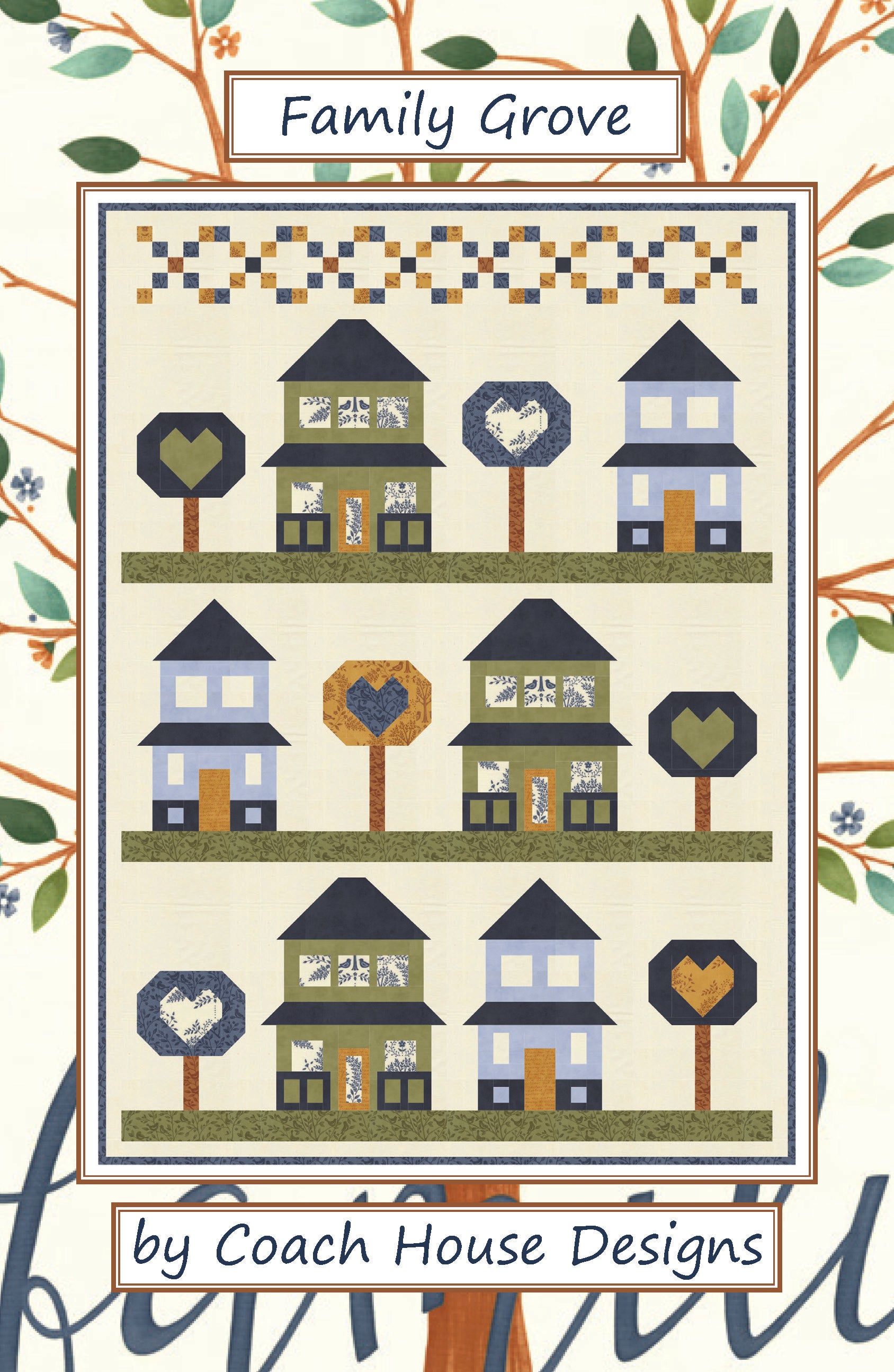 Family Grove Quilt Pattern (Pre-Order) – Coach House Designs Canada