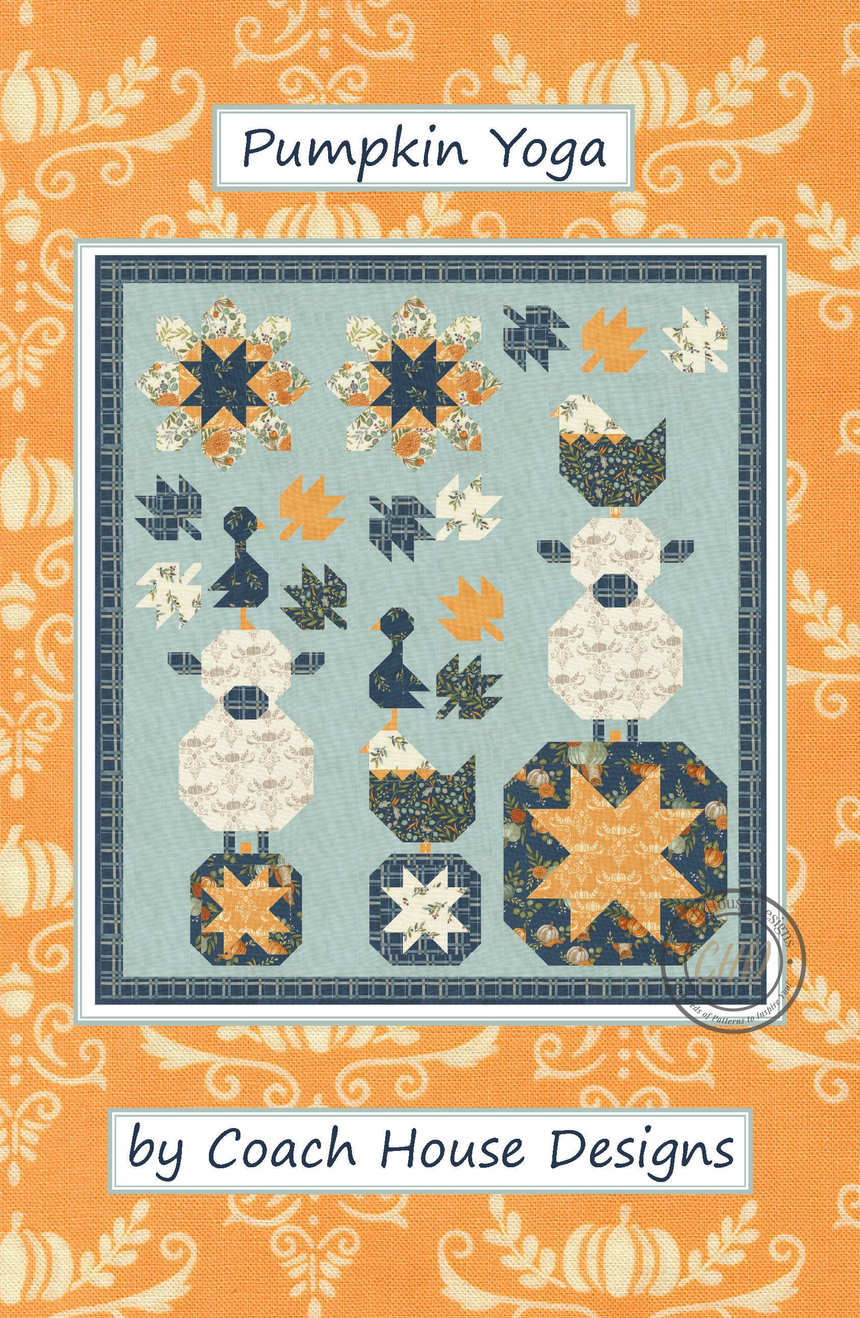 Pumpkin Yoga Downloadable PDF Quilt Pattern – Coach House Designs Canada