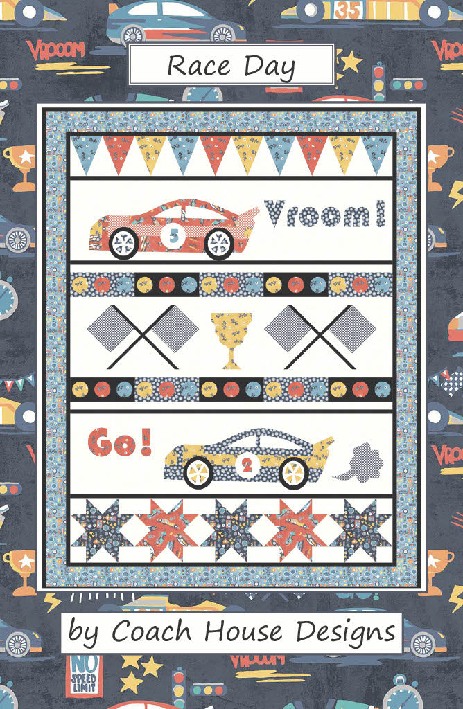 Race Day Quilt Pattern – Coach House Designs Canada