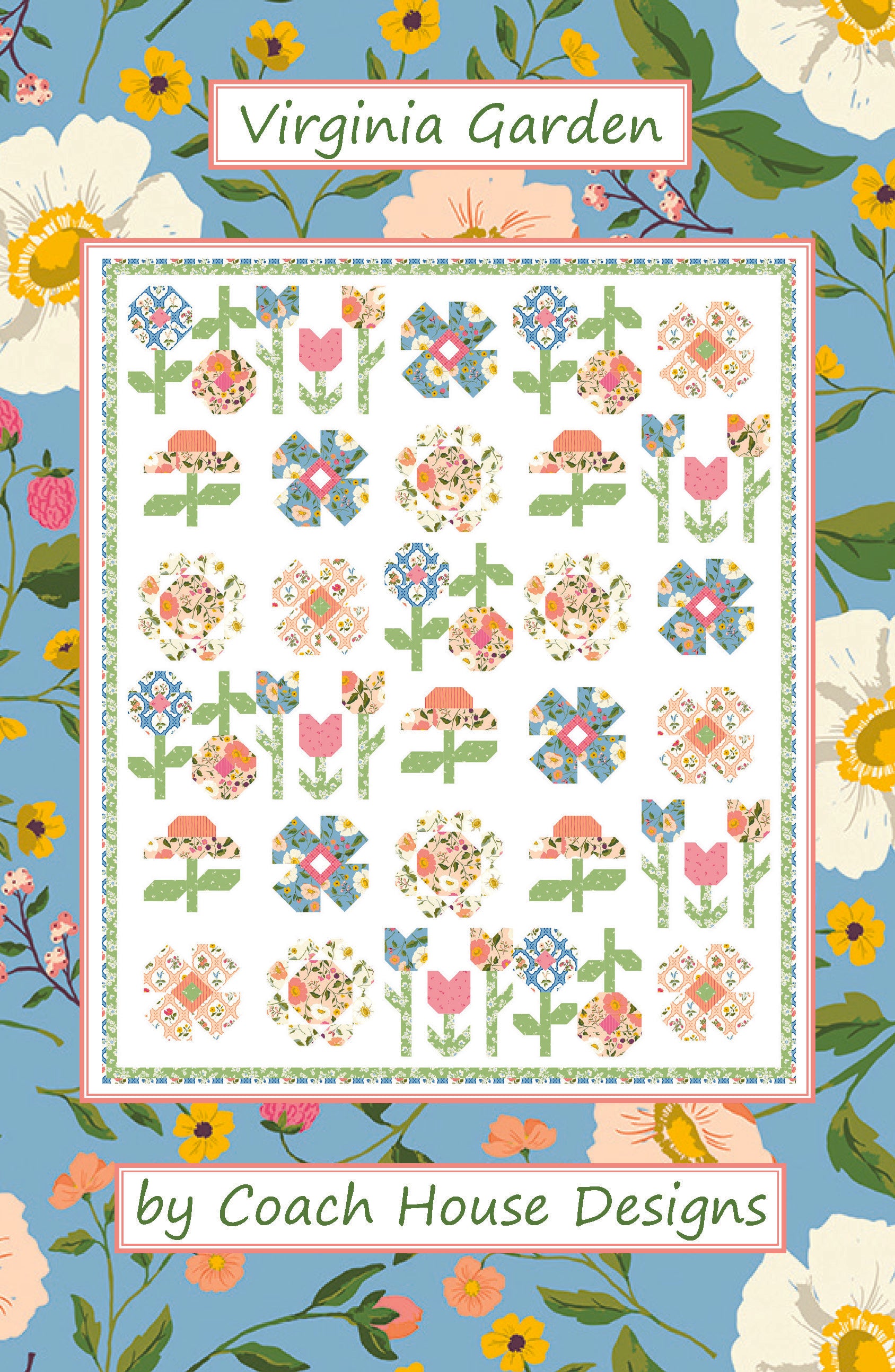 Virginia Garden Downloadable PDF Quilt Pattern – Coach House Designs Canada