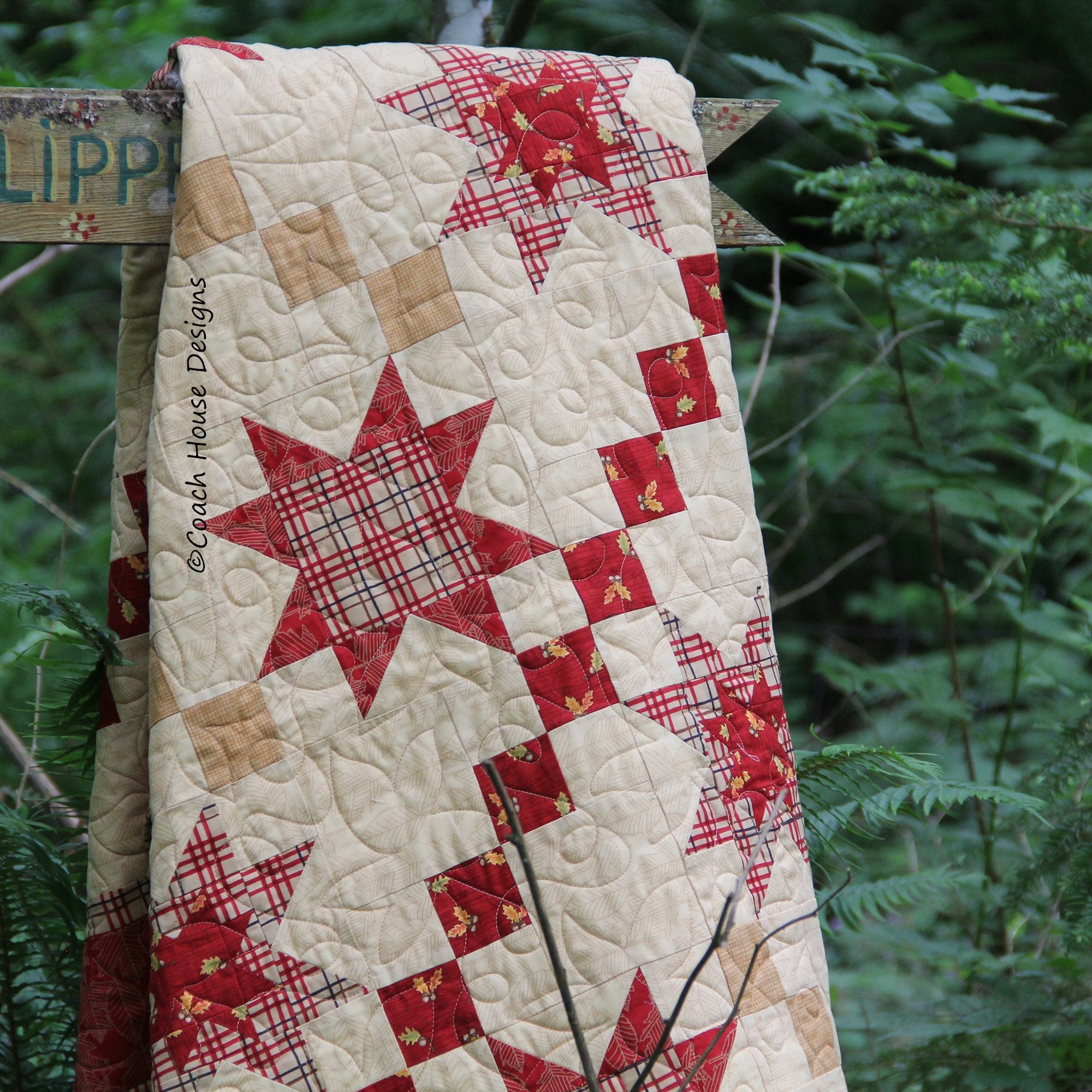 Plaid Stars Downloadable PDF Quilt Pattern – Coach House Designs Canada