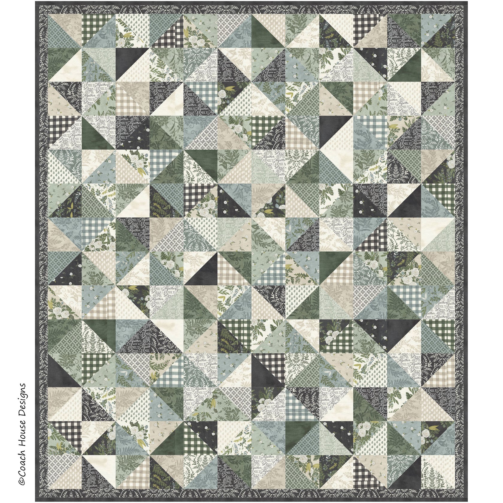 Scrappy Happiness Quilt Pattern – Coach House Designs Canada