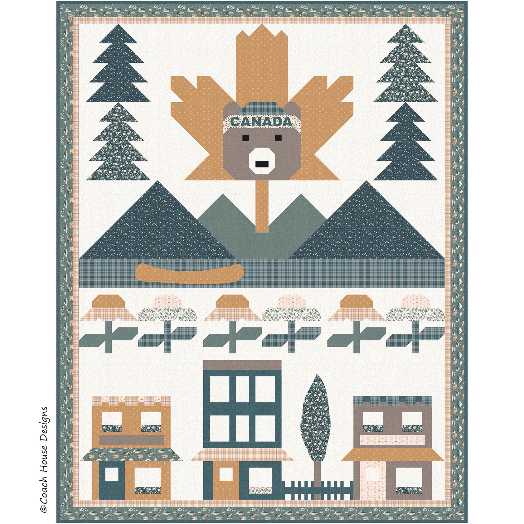 We Are Canadian Quilt Pattern – Coach House Designs Canada